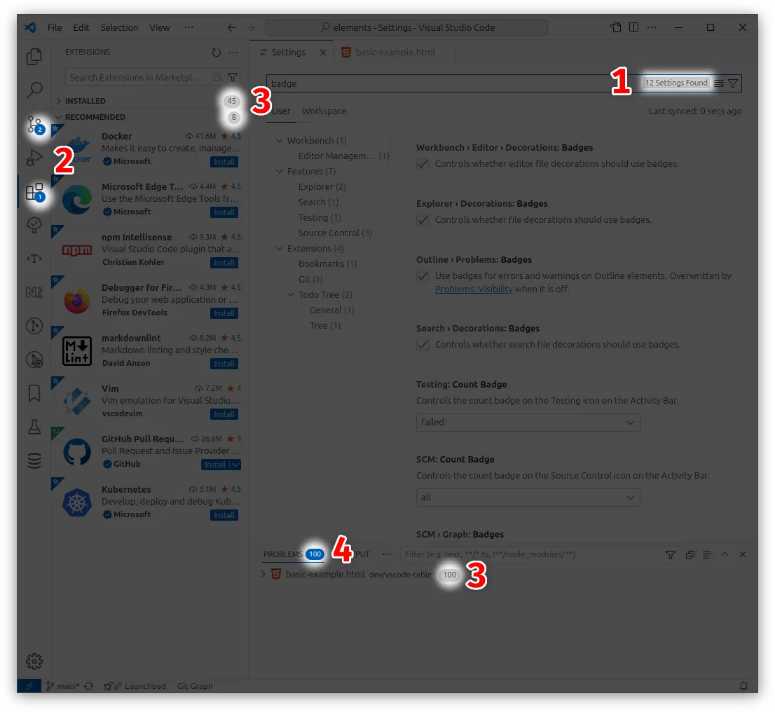 Badge | VSCode Elements 1.x